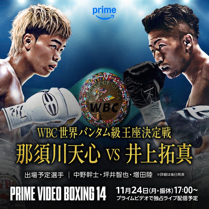 那須川天心 vs 井上拓真の続報 アンダーカードには中野幹士・坪井智也・増田陸が出場予定 - デラホーヤ（魚）のGLOVEびいき